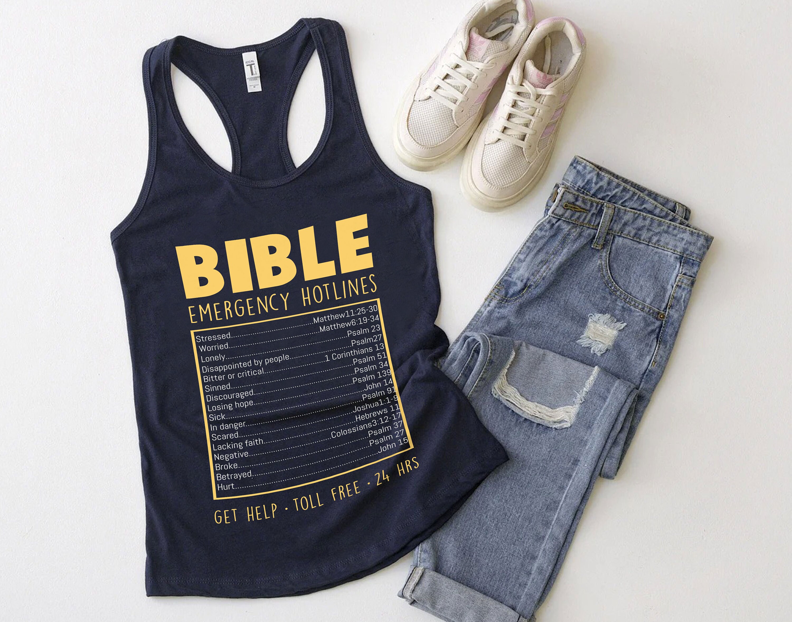 Bible Emergency Numbers Funny Hotline Christian Gift Tee - Etsy