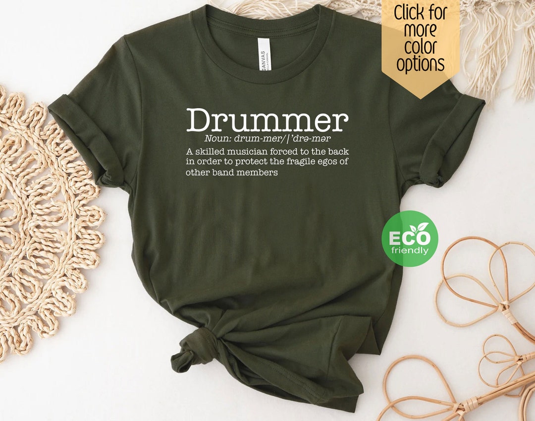 Funny Drummer Definition Shirt, Love Drums Band Gift, Drummer Birthday ...