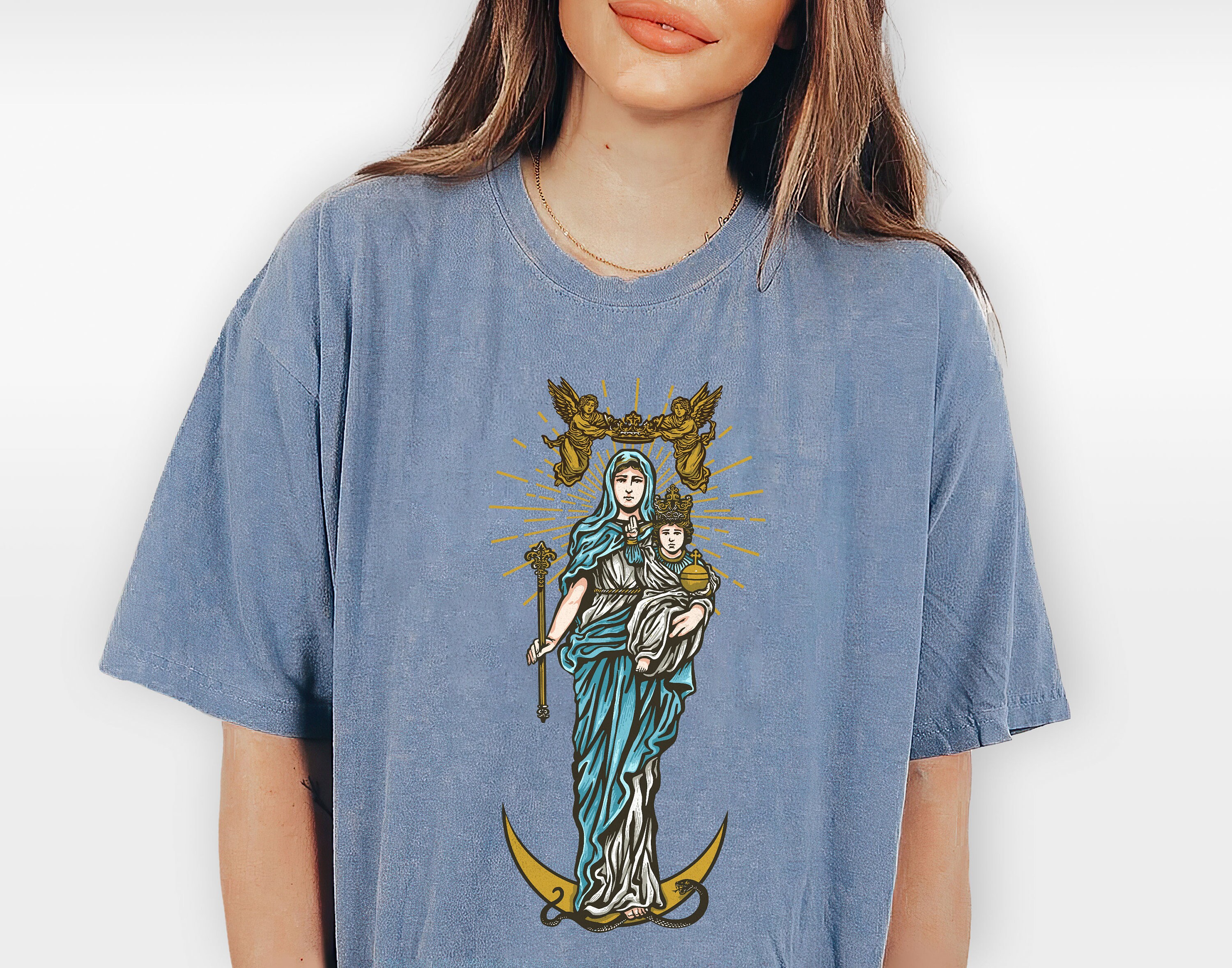 Catholic Shirt Regina Caeli Virgin Mary Shirts, Love Like Jesus Shirt ...