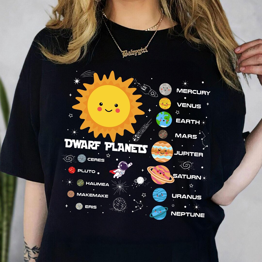 Solar System Dwarf Planets Space Astronaut Shirts, Space Geeks Present ...