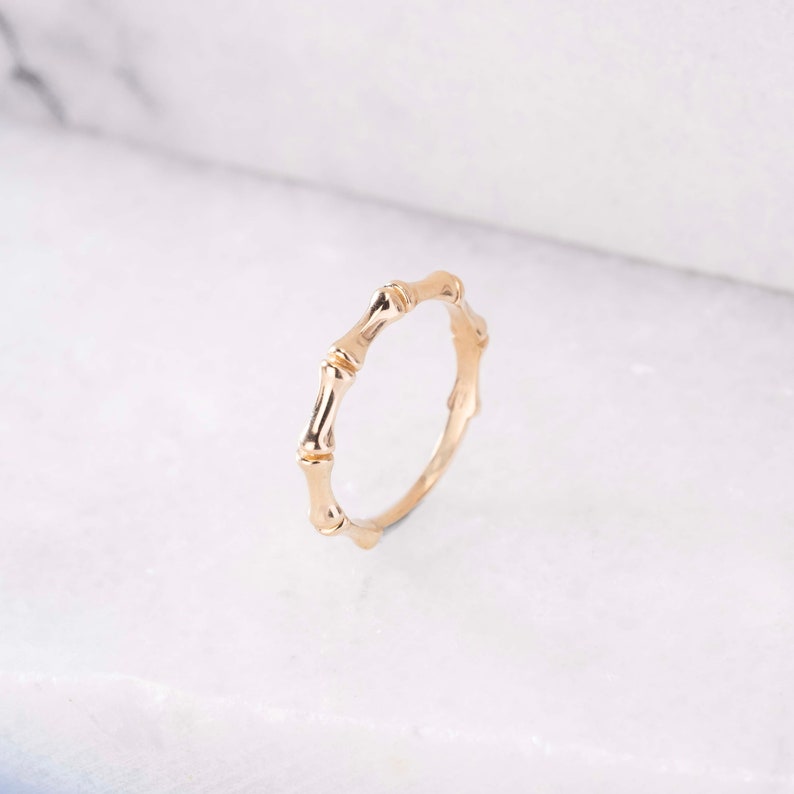 Geometric Shaped Women Ring - Solid Gold Geometric Modern Minimal Ring ...