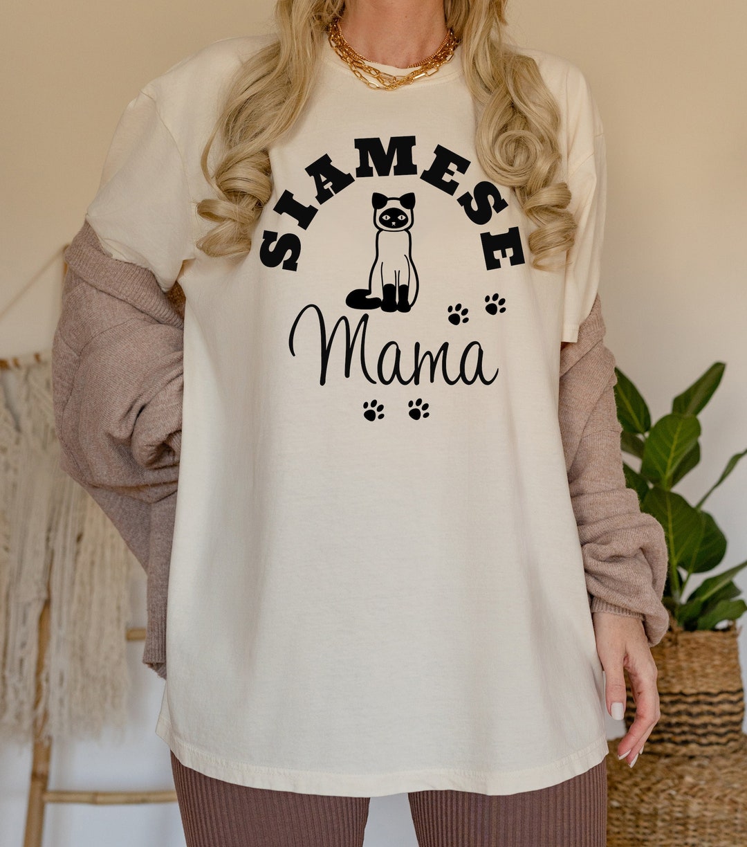 Siamese Cat Shirt, Siamese Cat Lover Gift, Cat Mama, Comfort Colors ...