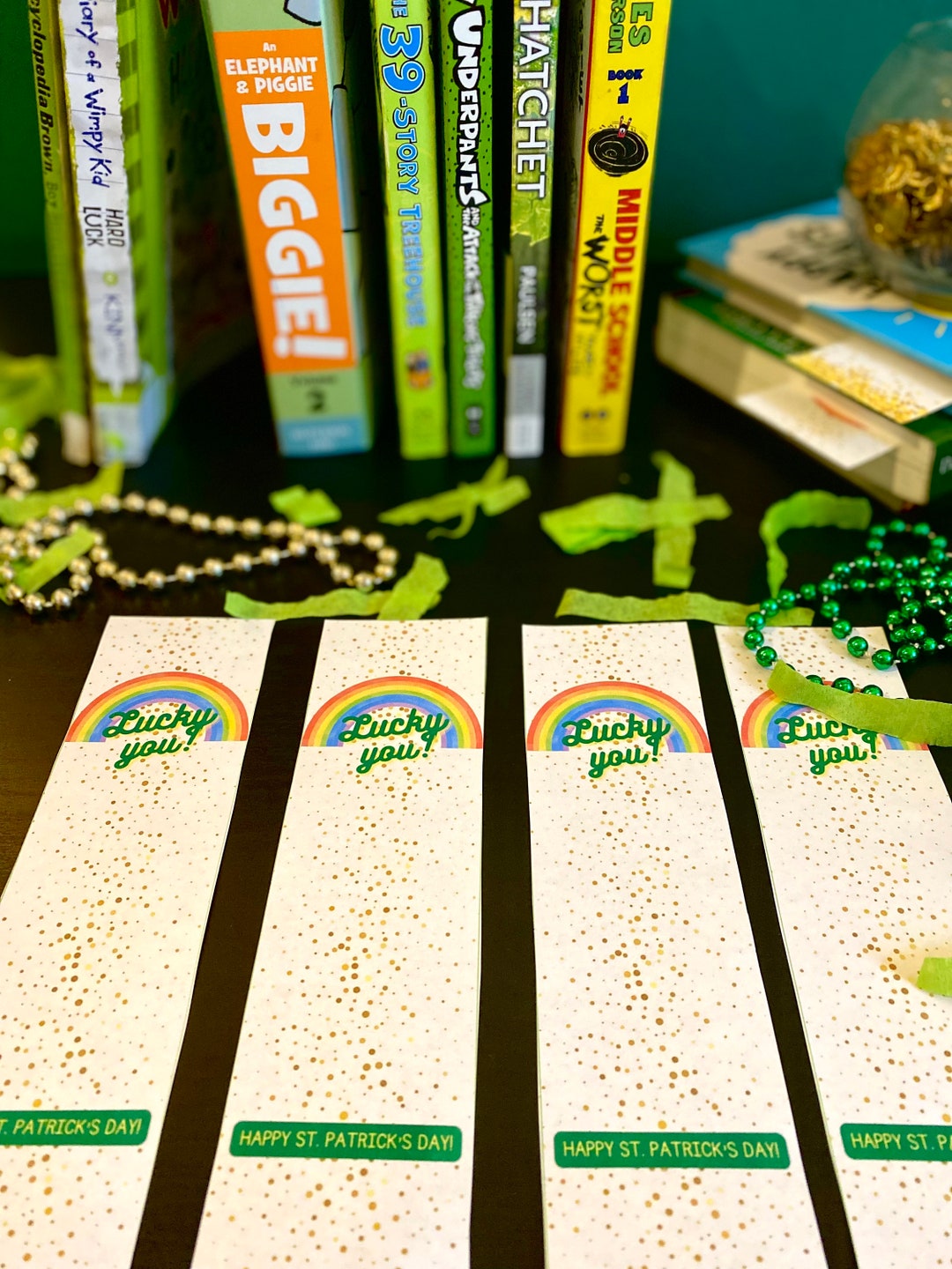 St. Patrick's Day Bookmark Printable PDF Instant Download. Each Page ...