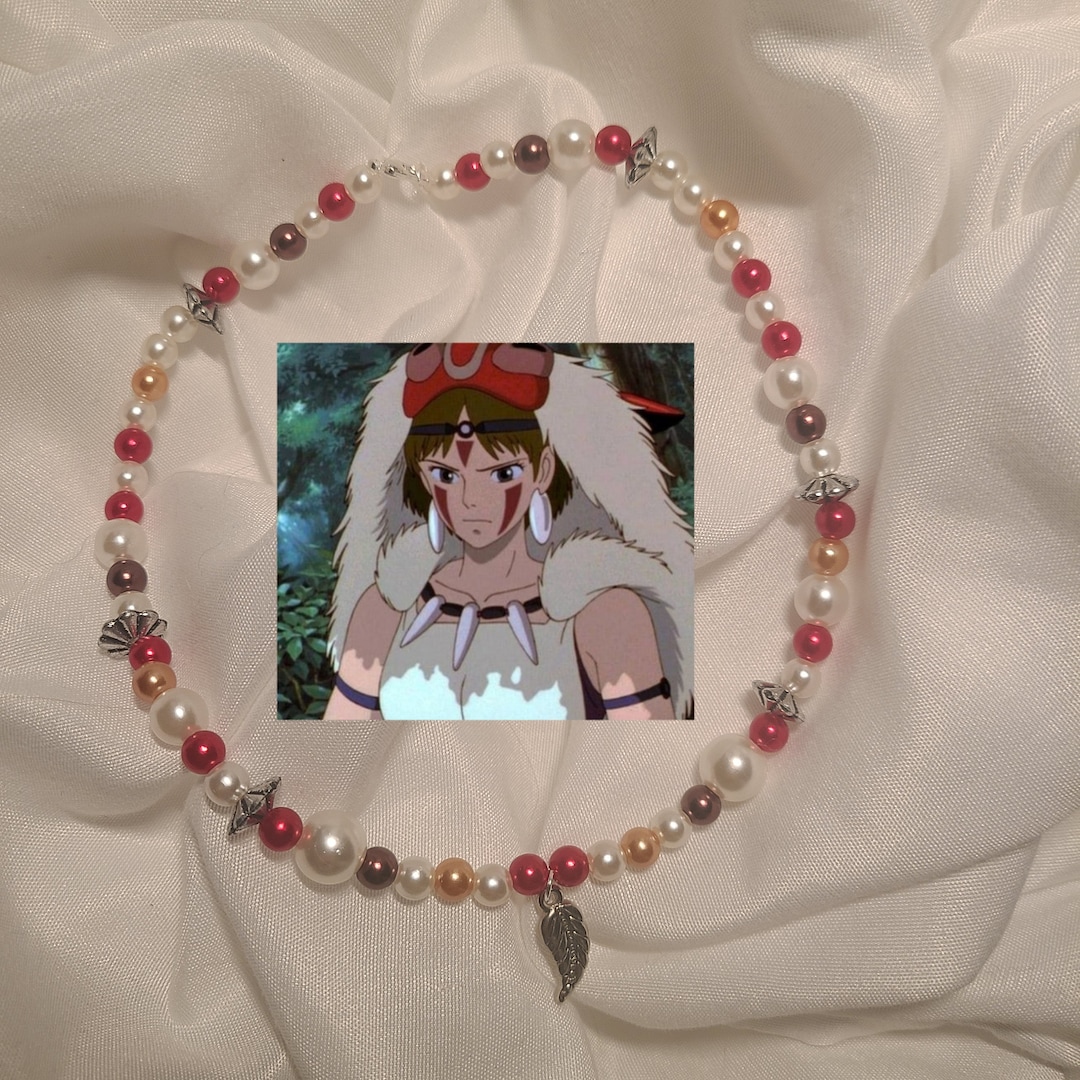 Princess Monoke Necklace | Y2k Necklace | Kpop Style Necklace | Kawaii ...