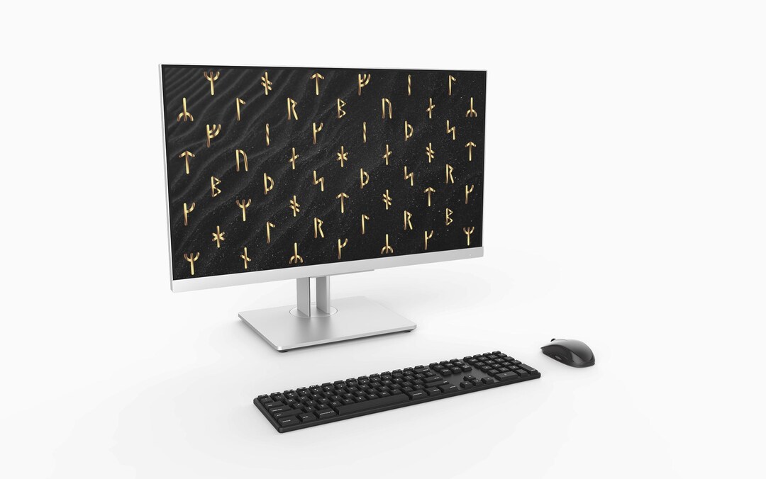 Younger Futhark Wallpaper, Runes Computer Screen Wallpaper, Viking ...