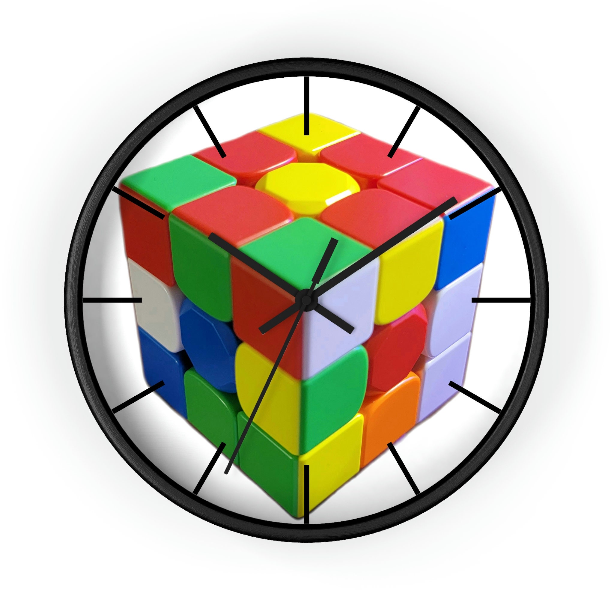 Unsolved Rubiks Wall Clock - Etsy
