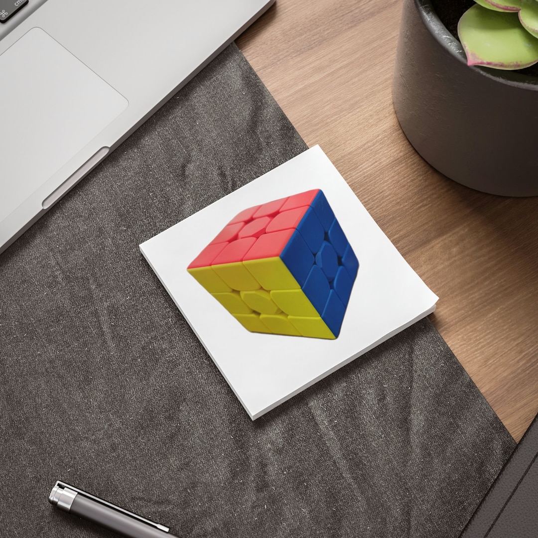 Rubiks Cube Post-it® Note Pads, Post It Notes, Rubiks Cube Sticky Notes ...