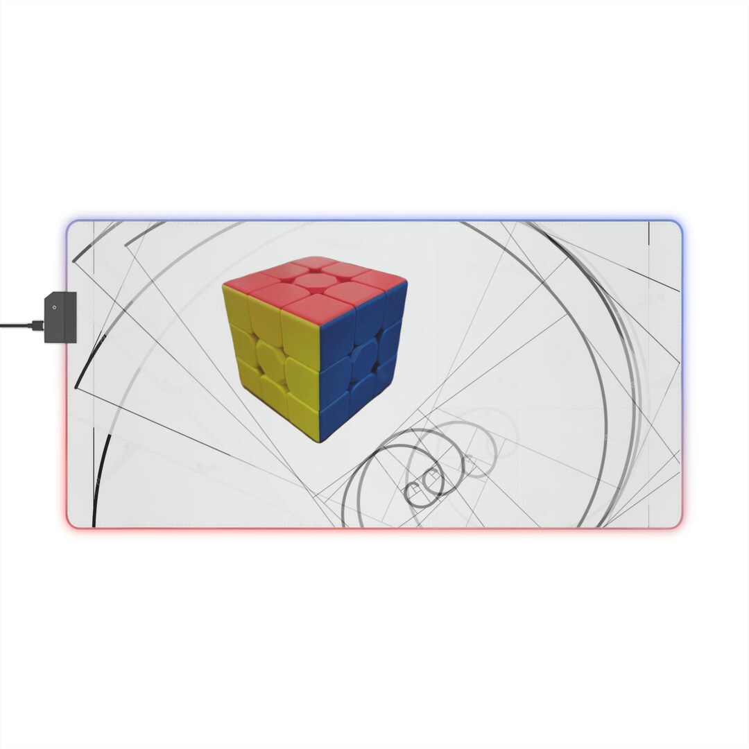 Rubiks Cube LED Gaming Mouse Pad Fibonacci Swirl - Etsy