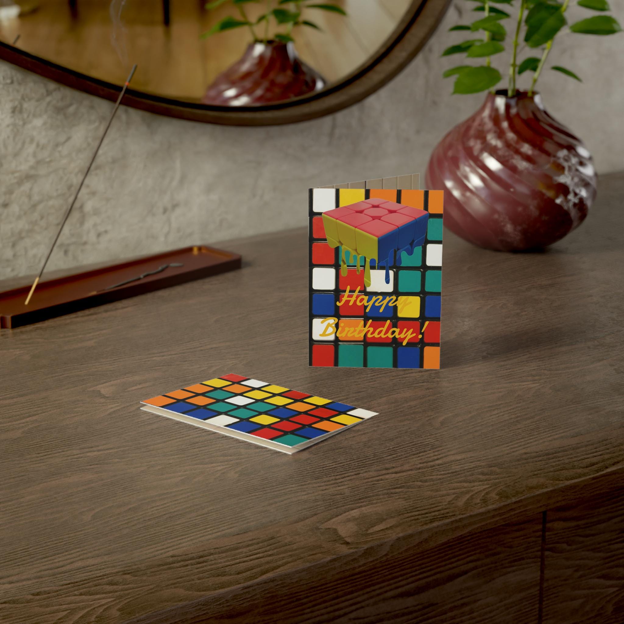 Rubiks Cube Birthday Card - Etsy