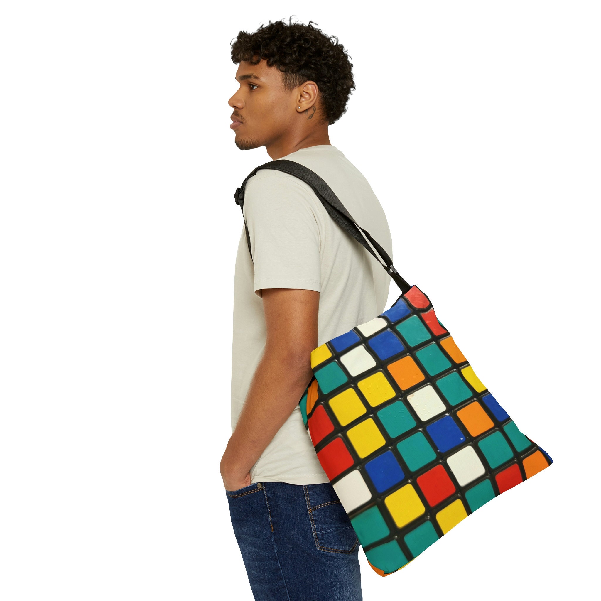 Rubiks Cube Adjustable Tote Bag Rubiks Cube Bag Tote Bag Rubiks Cube ...