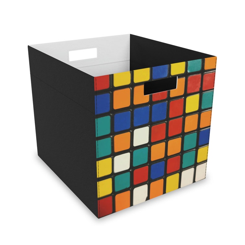 Rubiks Cube Felt Storage Box - Etsy