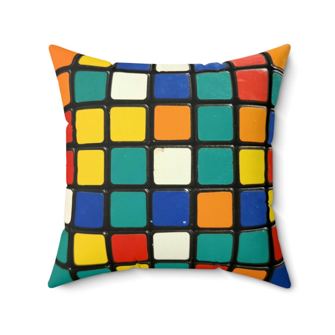 Rubiks Cube Pillow - Etsy