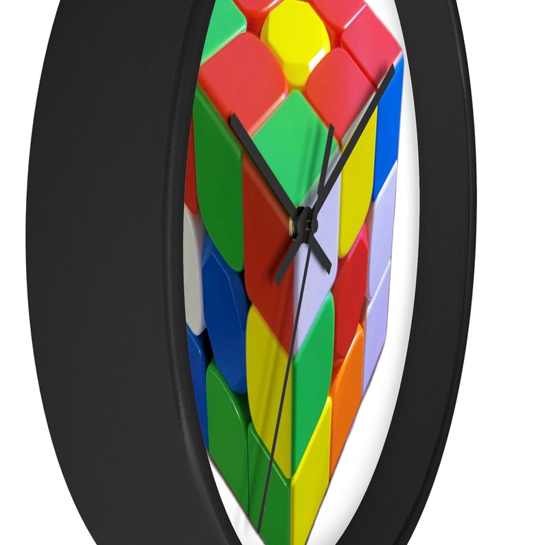 Unsolved Rubiks Cube Wall Clock - Etsy