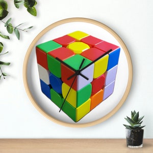 Unsolved Rubiks Cube Wall Clock - Etsy