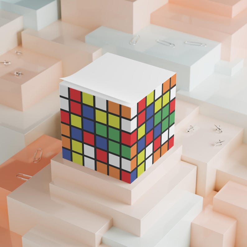 Rubiks Cubes Note Cube - Etsy