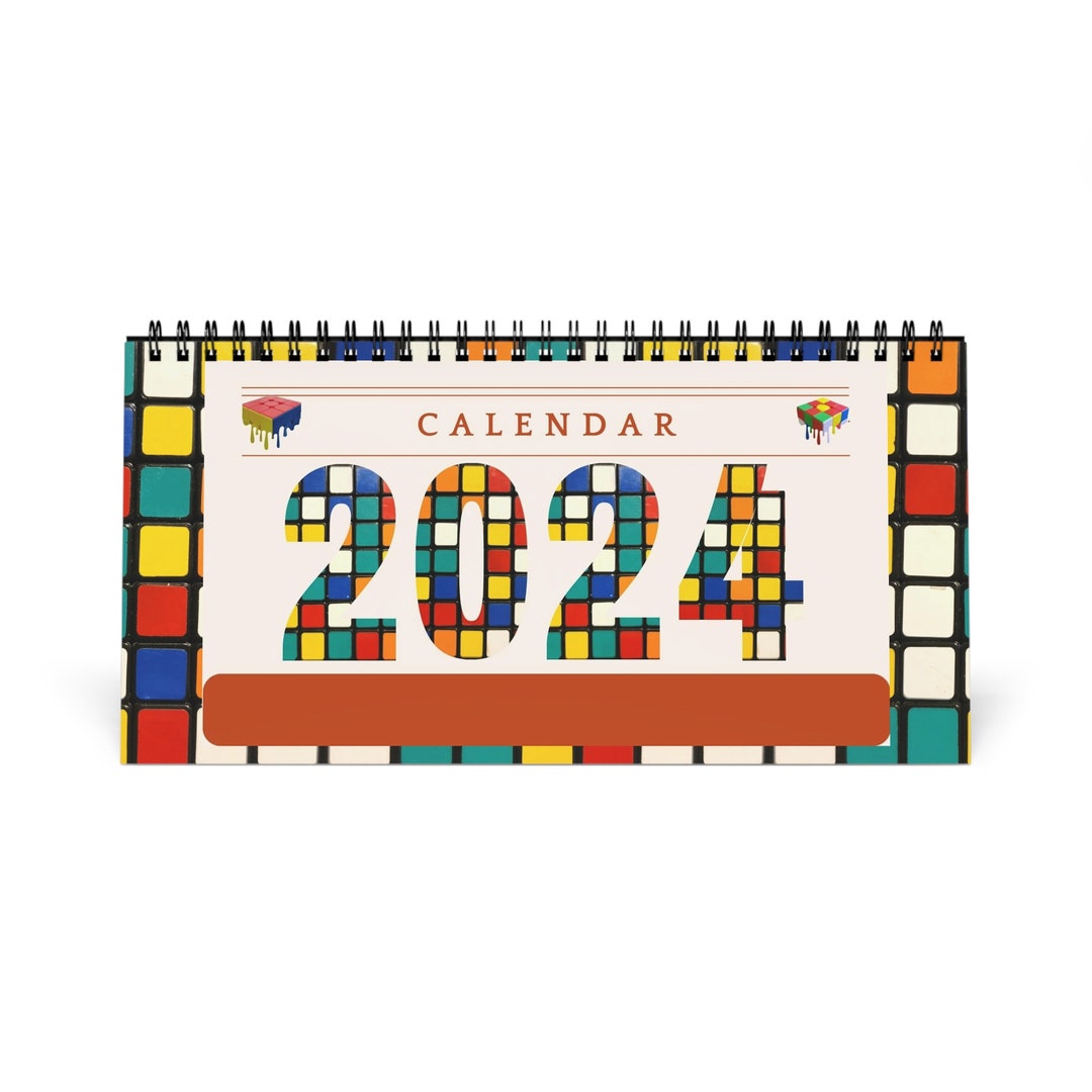 Rubiks Cube Desk Calendar - Etsy