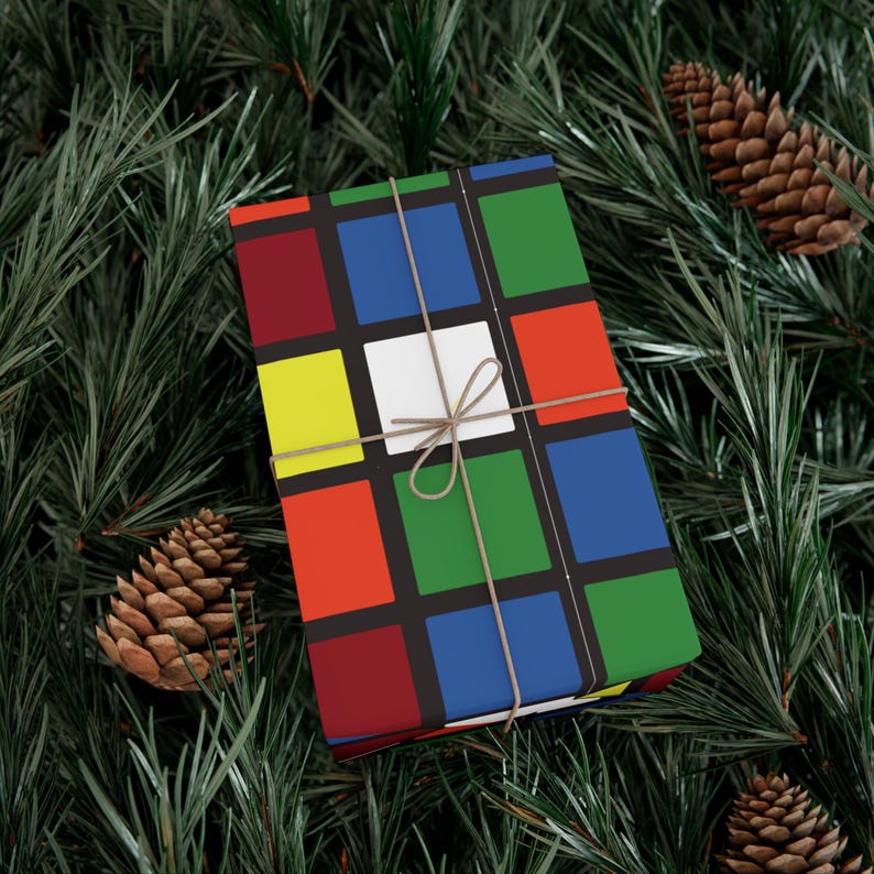 Rubiks Cubes Gift Wrap Papers - Etsy