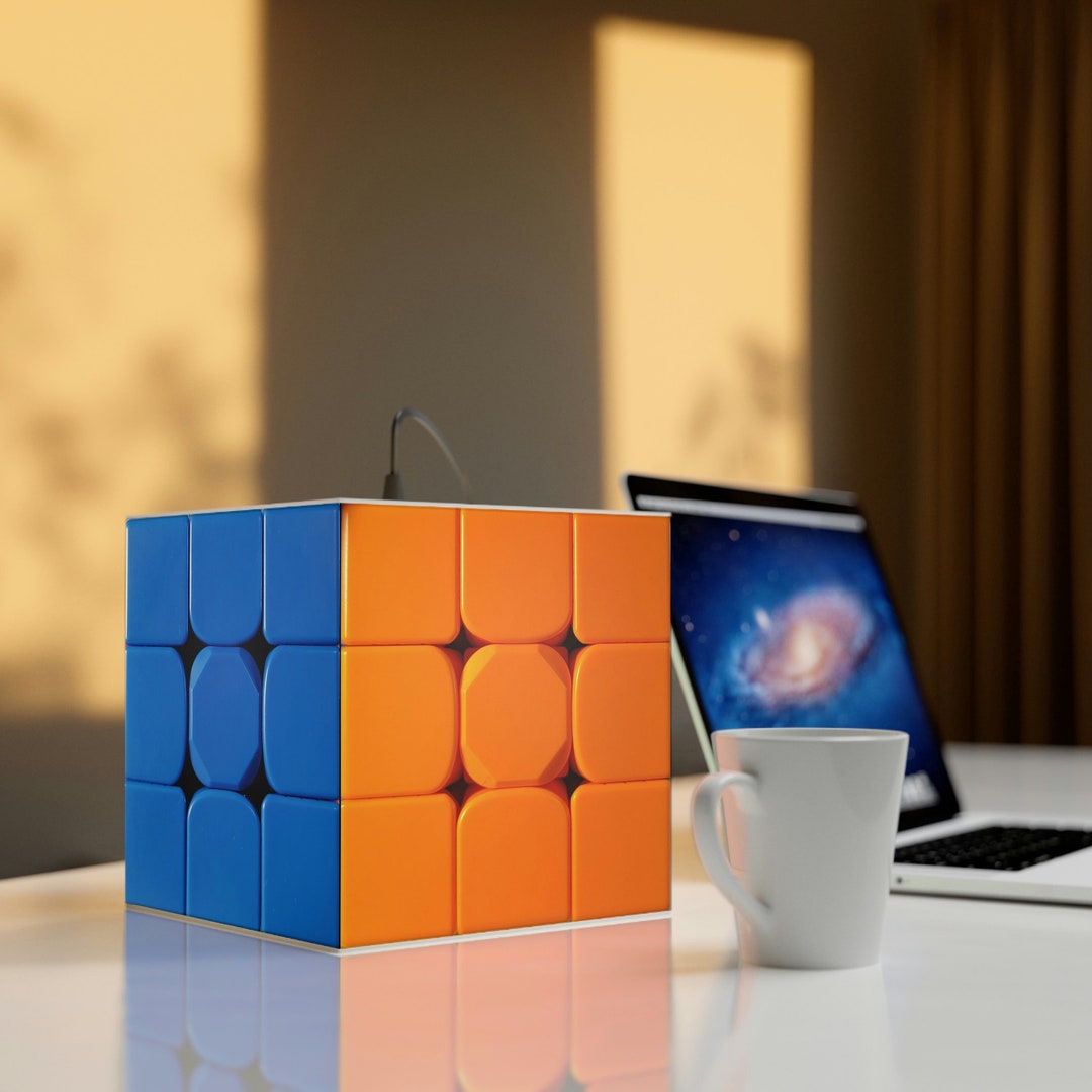 Rubiks Cube Light Cube Lamp - Etsy