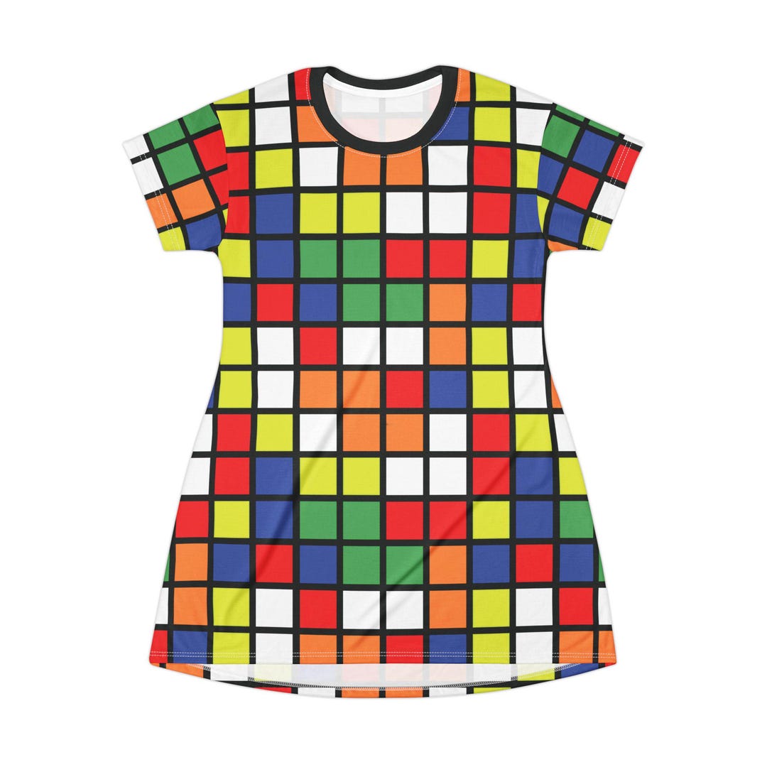 Rubiks Cube T-shirt Dress - Etsy