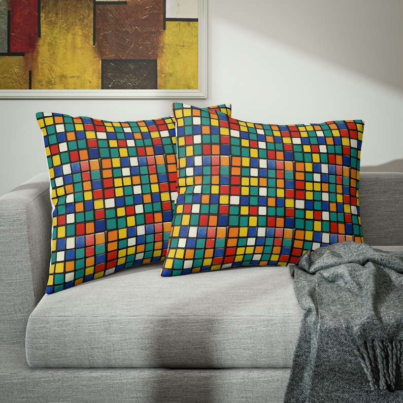 Rubiks Cube Pillow - Etsy