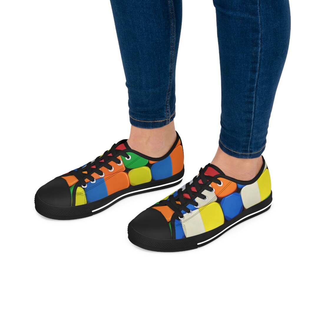 Rubiks Cube Women's Low Top Sneakers - Etsy