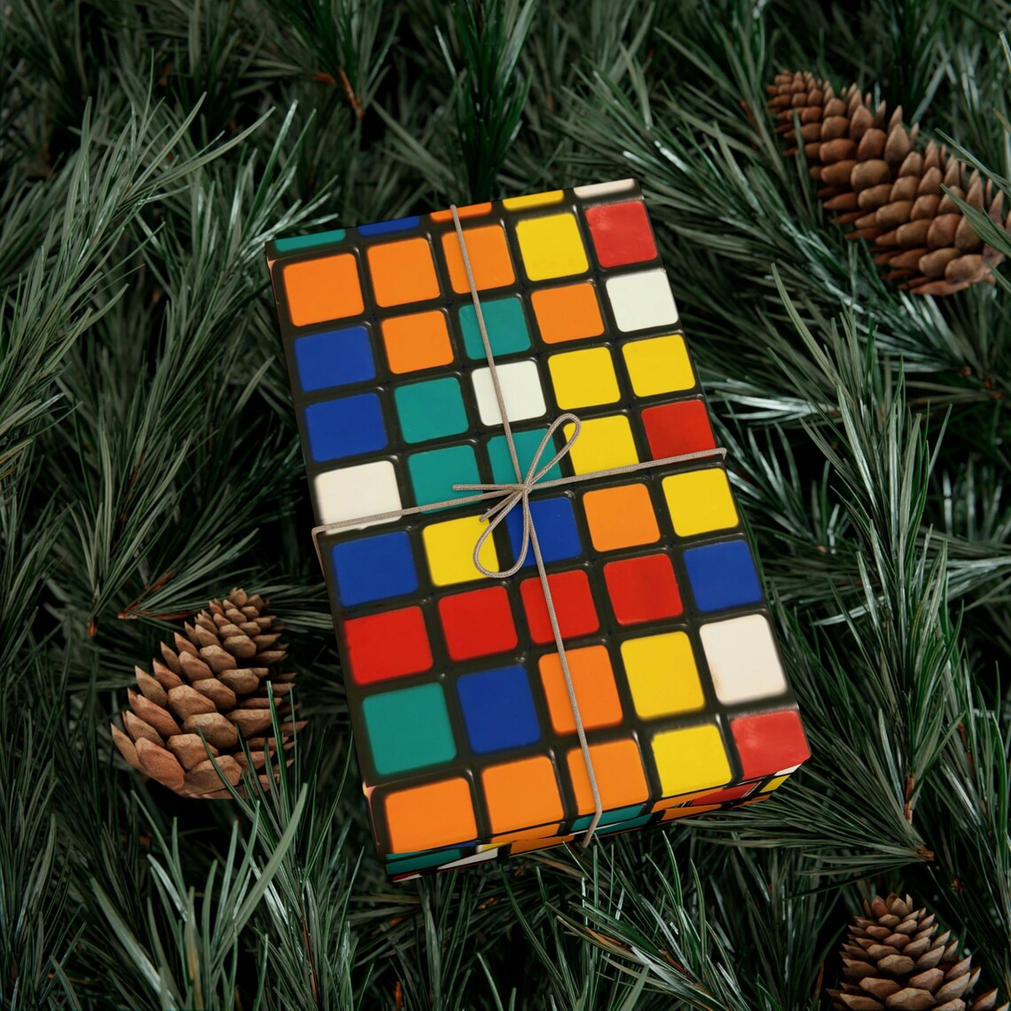 Rubiks Cube Gift Wrap Paper - Etsy