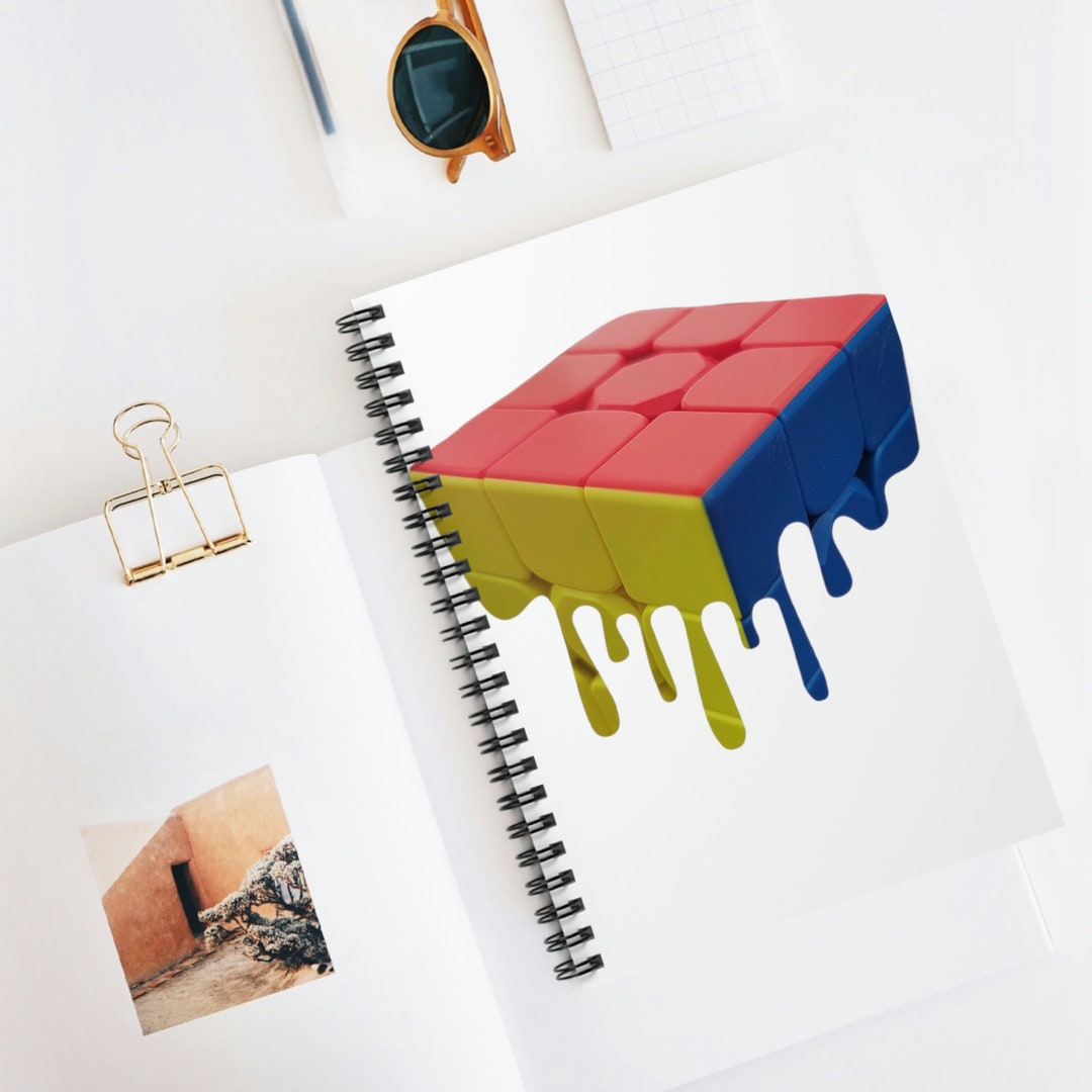 Rubiks Cube Spiral Notebook Etsy