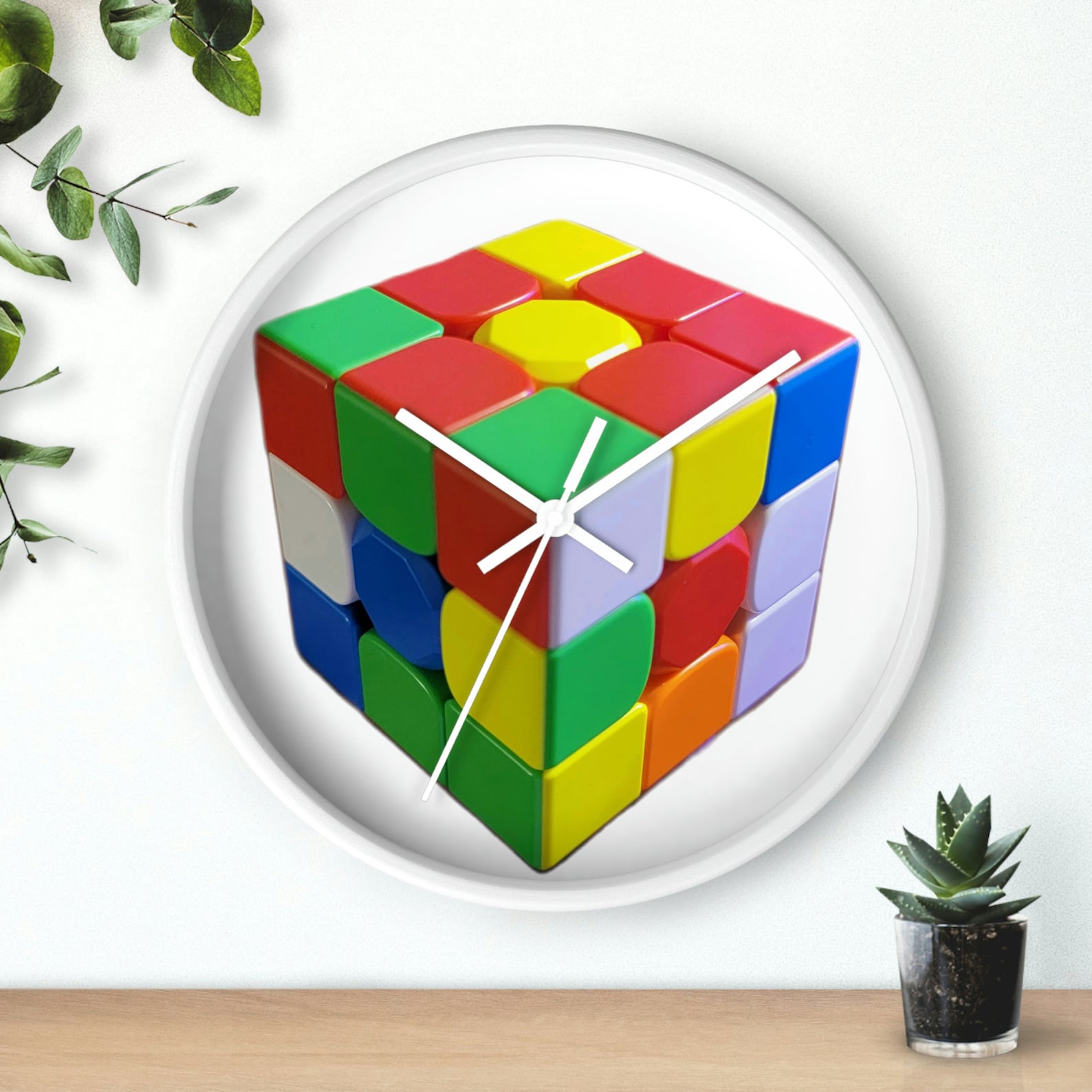 Unsolved Rubiks Cube Wall Clock - Etsy