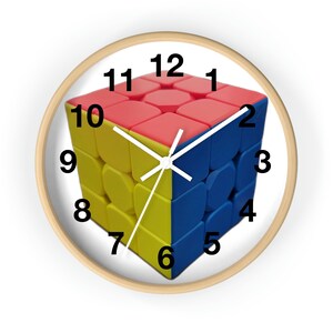Rubiks Cube Wall Clock - Etsy