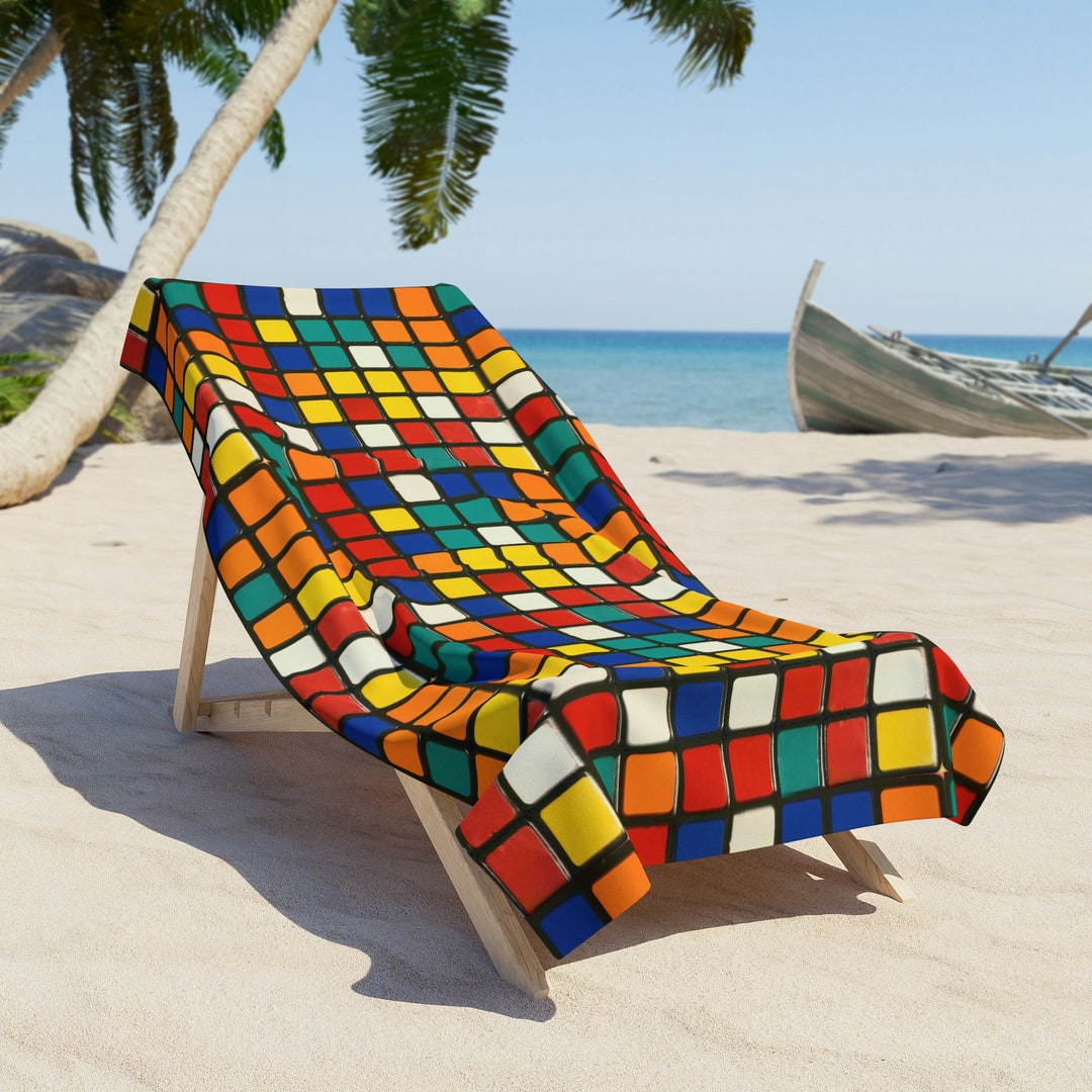 Rubiks Cube Beach Towel - Etsy