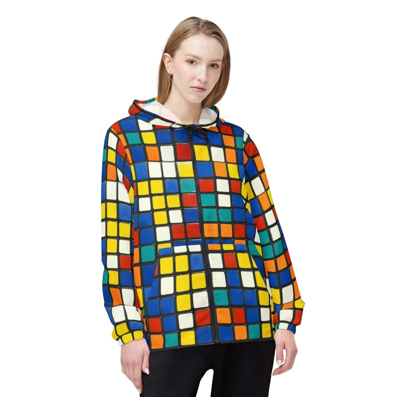 Rubiks Cube Windbreaker Jacket - Etsy