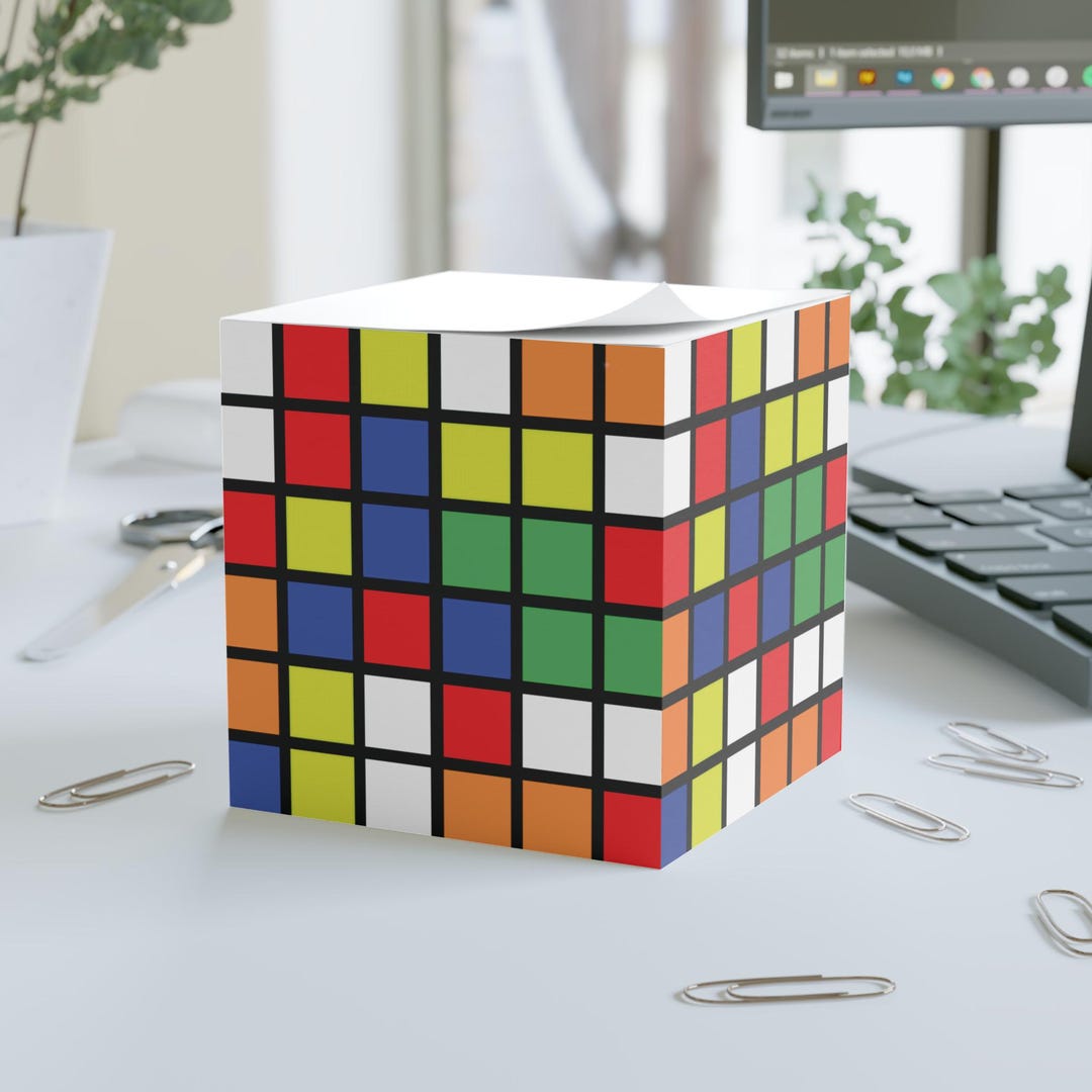 Rubiks Cubes Note Cube - Etsy