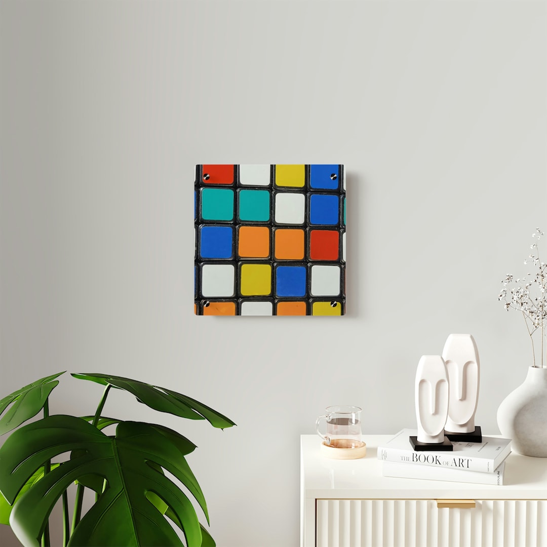 Rubiks Cube Acrylic Wall Art Panels - Etsy