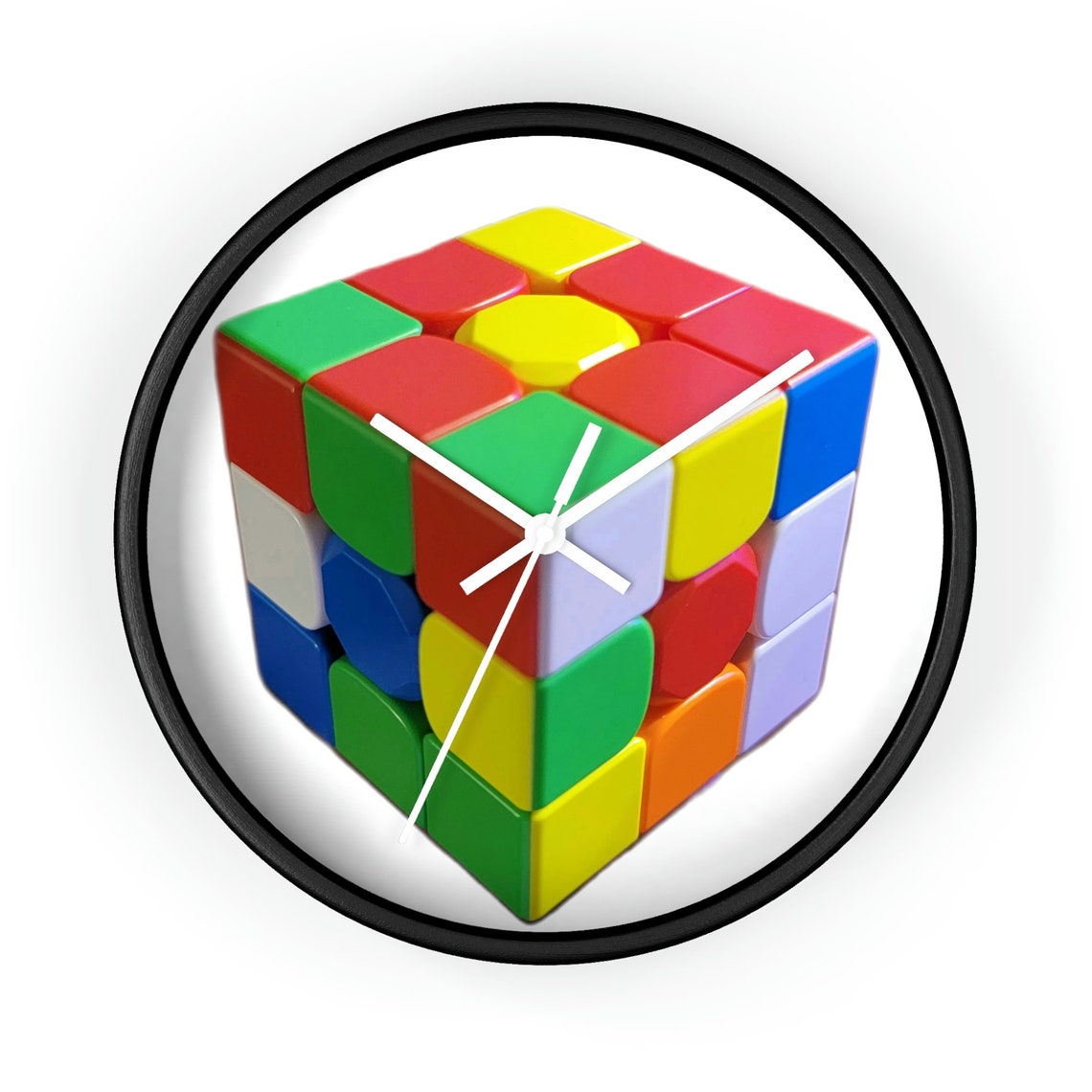 Unsolved Rubiks Cube Wall Clock - Etsy