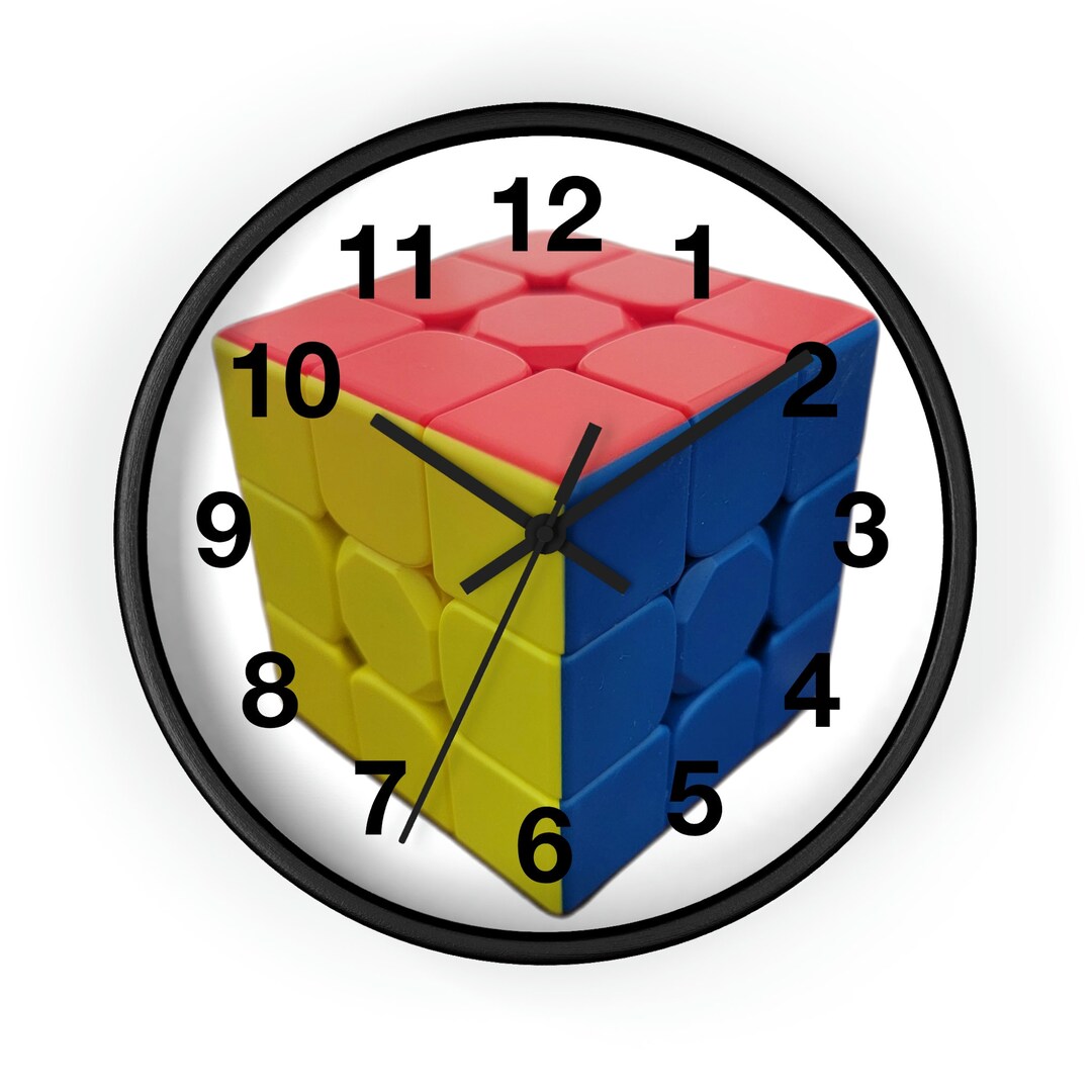 Rubiks Cube Wall Clock - Etsy