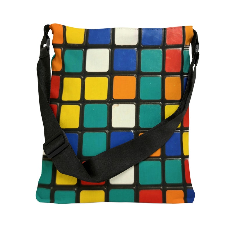 Rubiks Cube Adjustable Tote Bag Rubiks Cube Bag Tote Bag Rubiks Cube ...