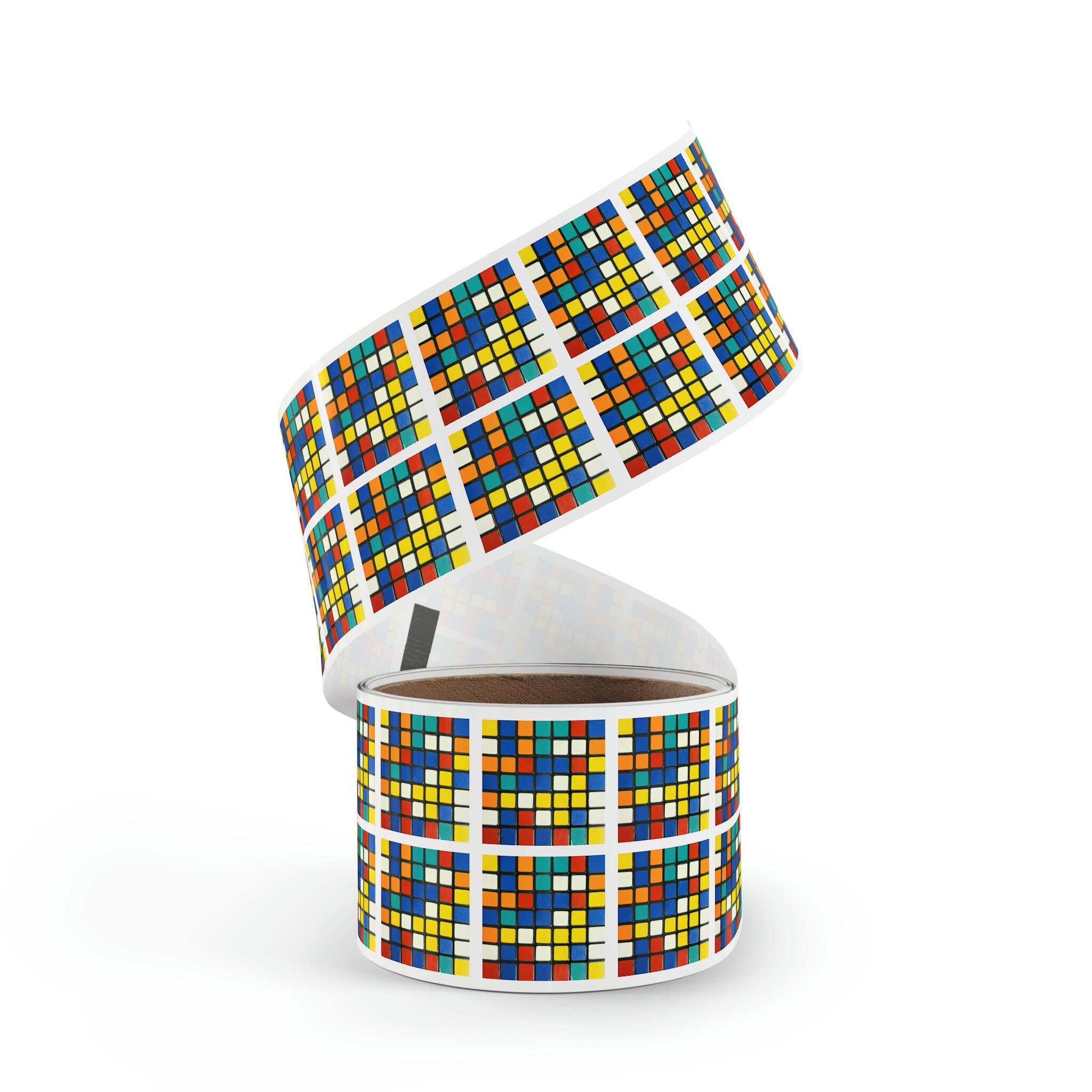 Rubiks Square Sticker Label Rolls - Etsy
