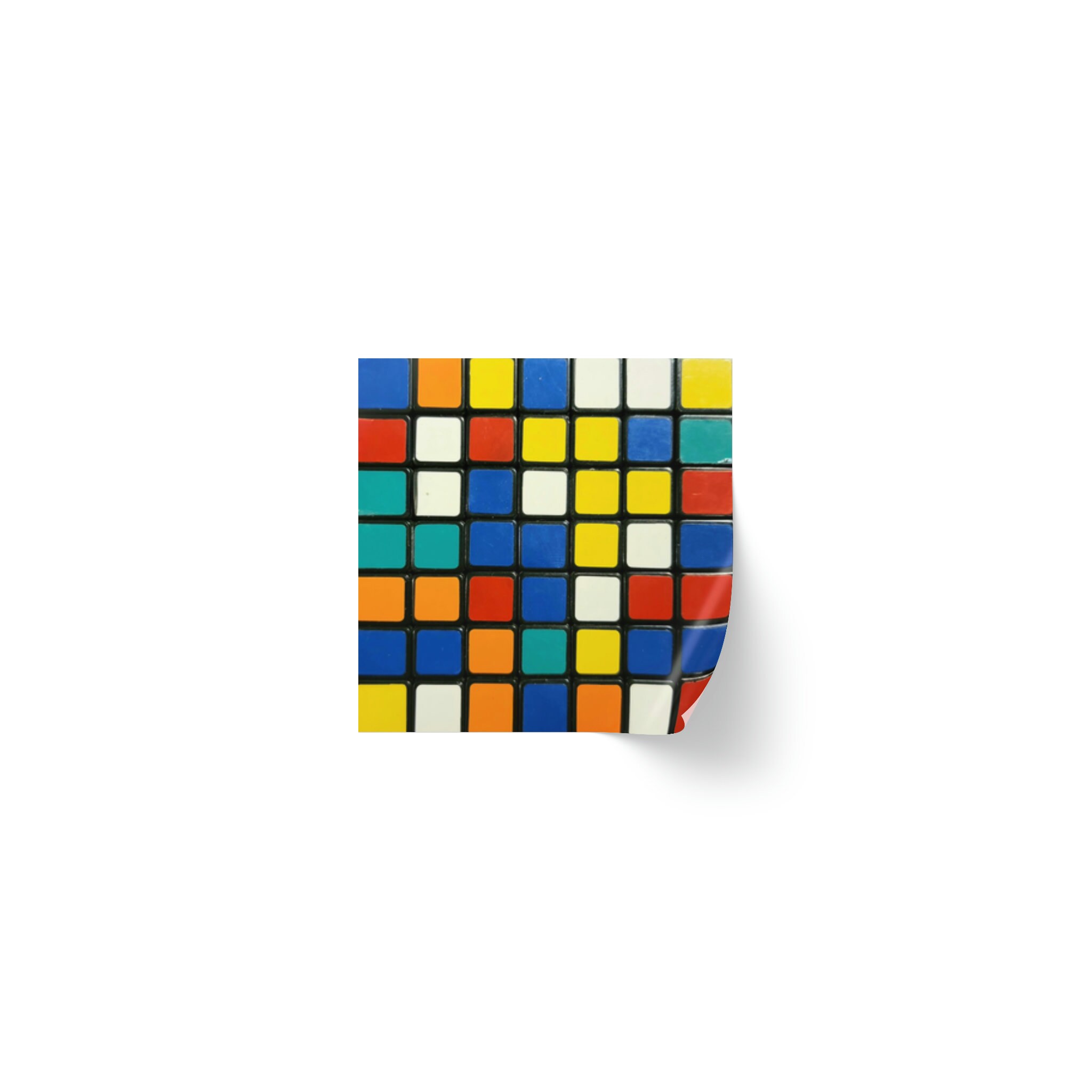 Rubiks Square Sticker Label Rolls - Etsy