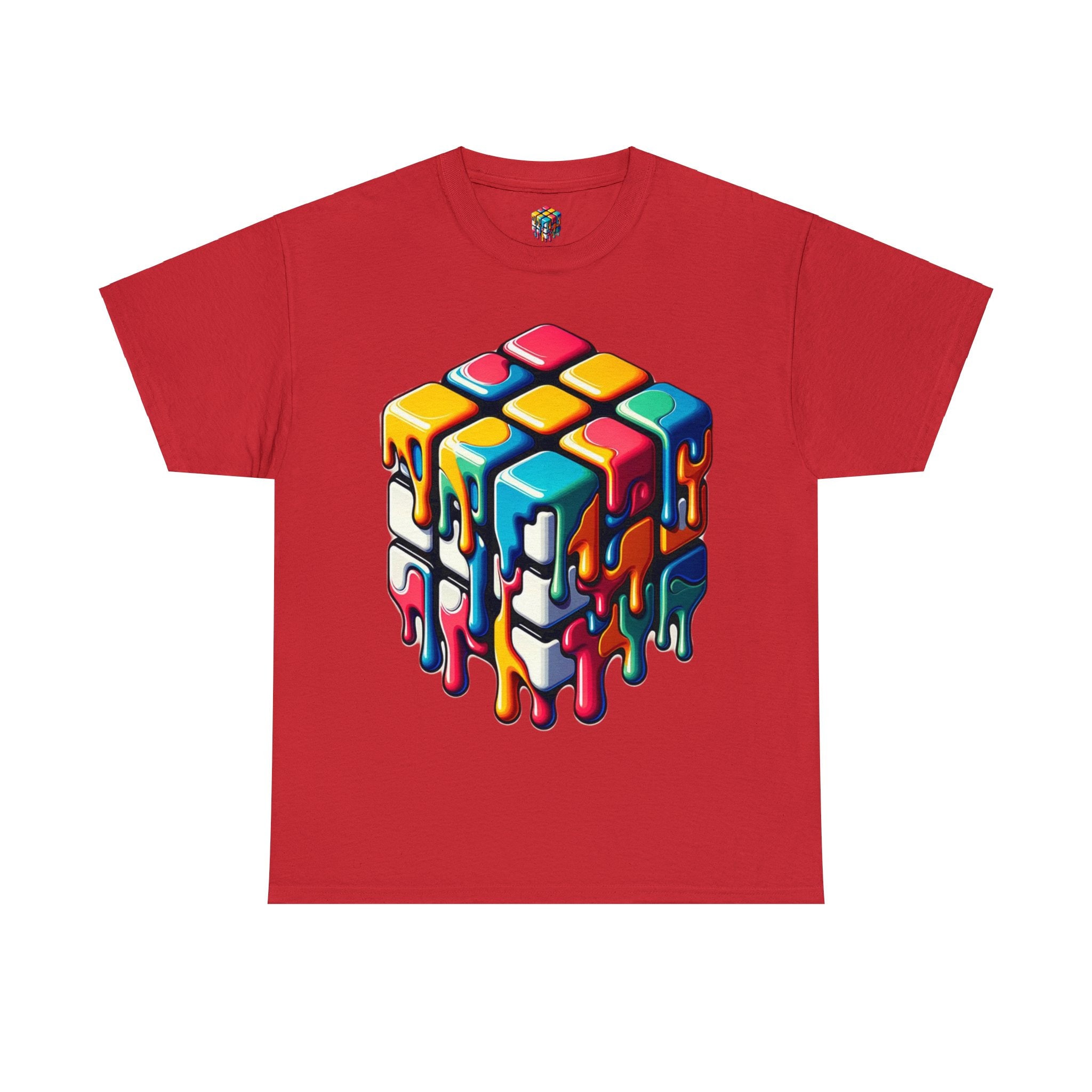 Rubiks Cube Melting T Shirt - Etsy