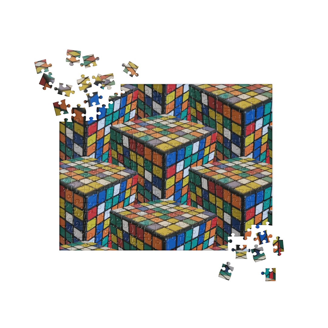 Rubiks Cube Jigsaw Puzzle - Etsy