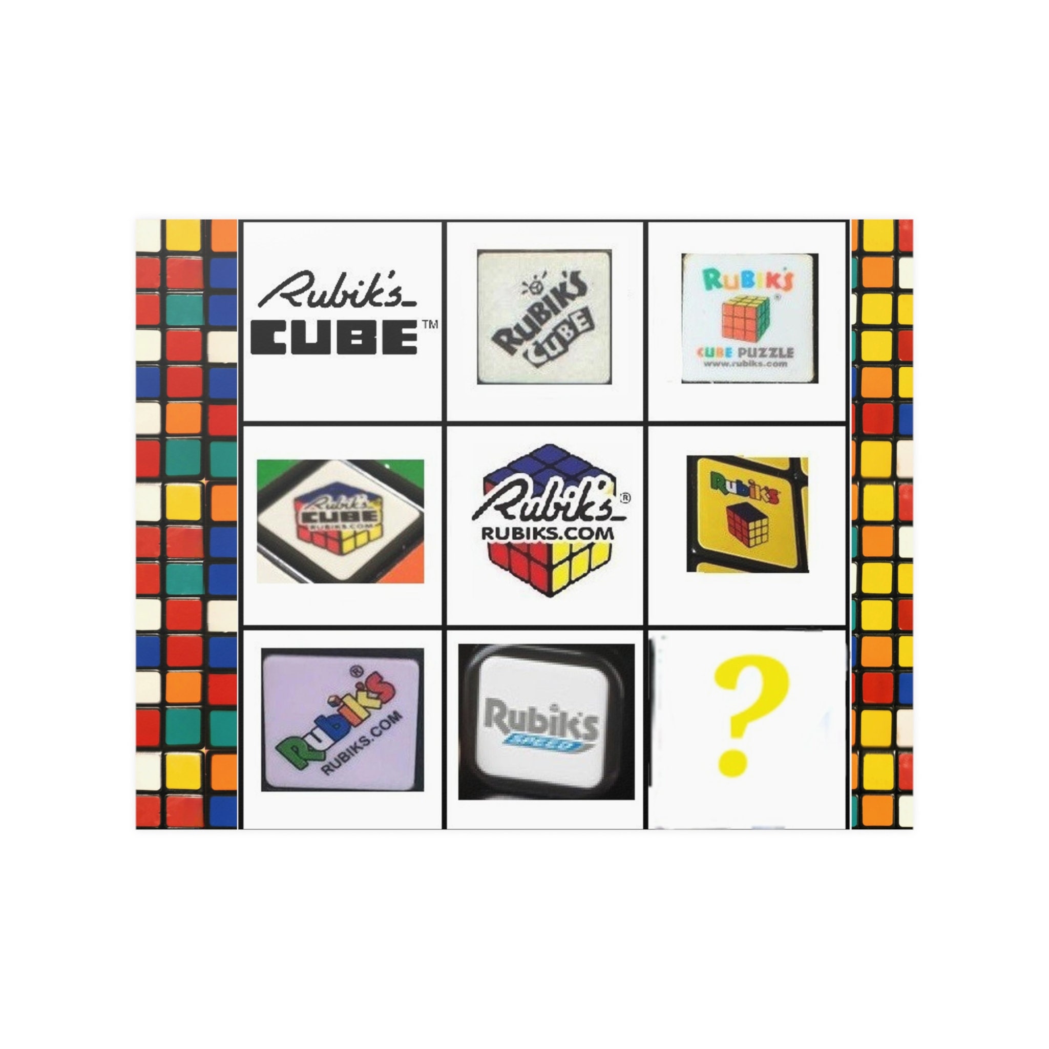 Rubiks Cube Logo History Posters - Etsy Australia