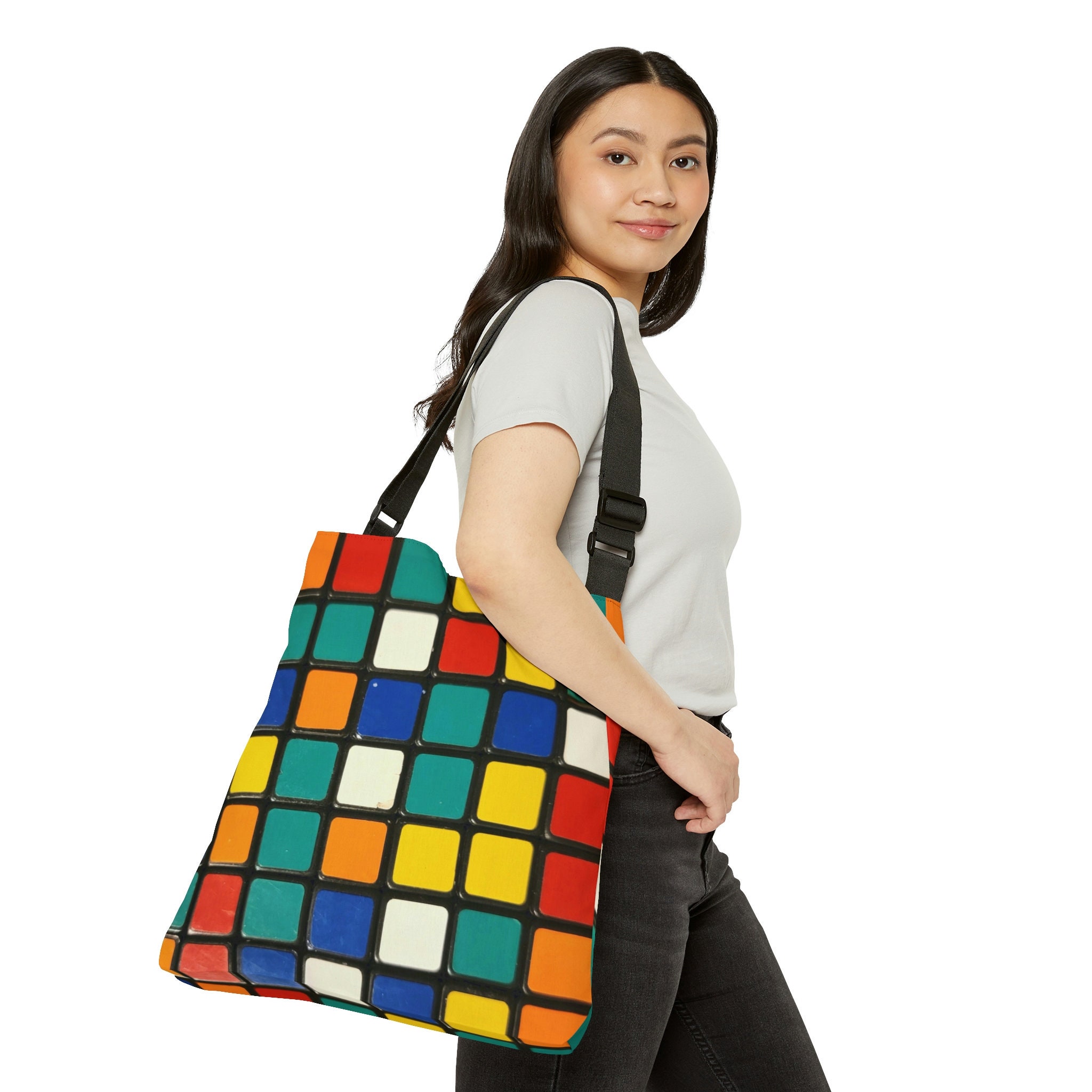 Rubiks Cube Adjustable Tote Bag Rubiks Cube Bag Tote Bag Rubiks Cube ...