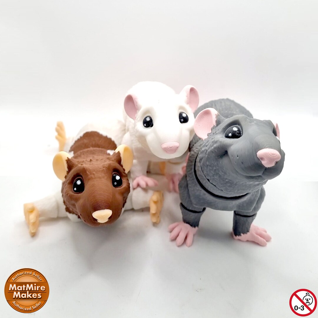 Articulated Rat | Sensory and Fidget Tool - Etsy