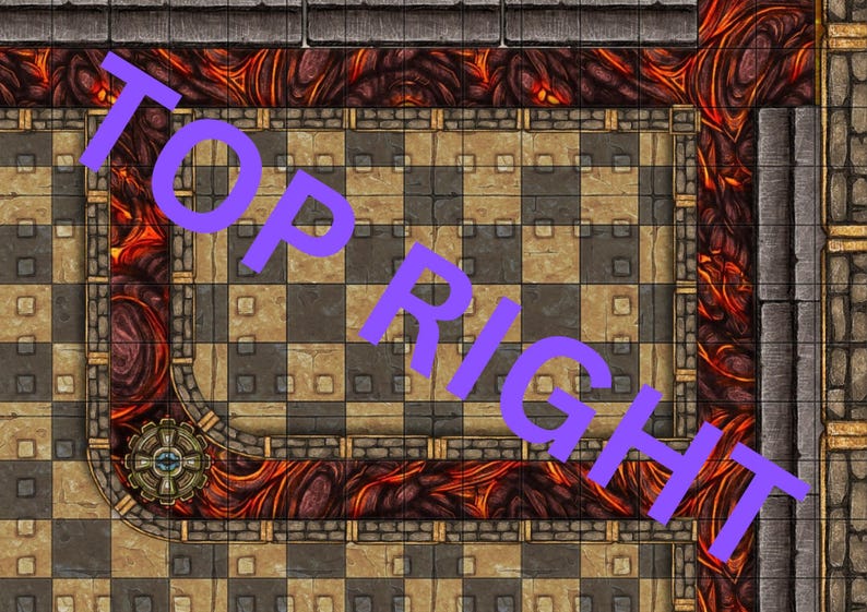 Dungeon and Dragons DND Battle Encounter Grid Map | Printable A3 ...