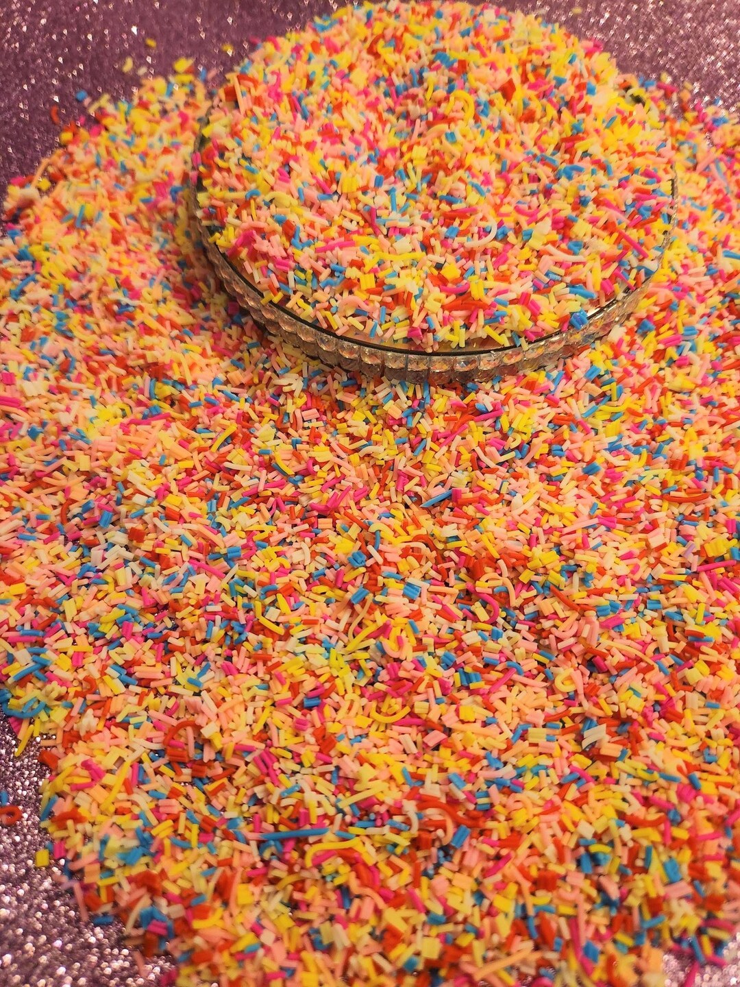 Fake Sprinkles - Rainbow Ice Cream Sprinkles - Use With Slime, Lip ...