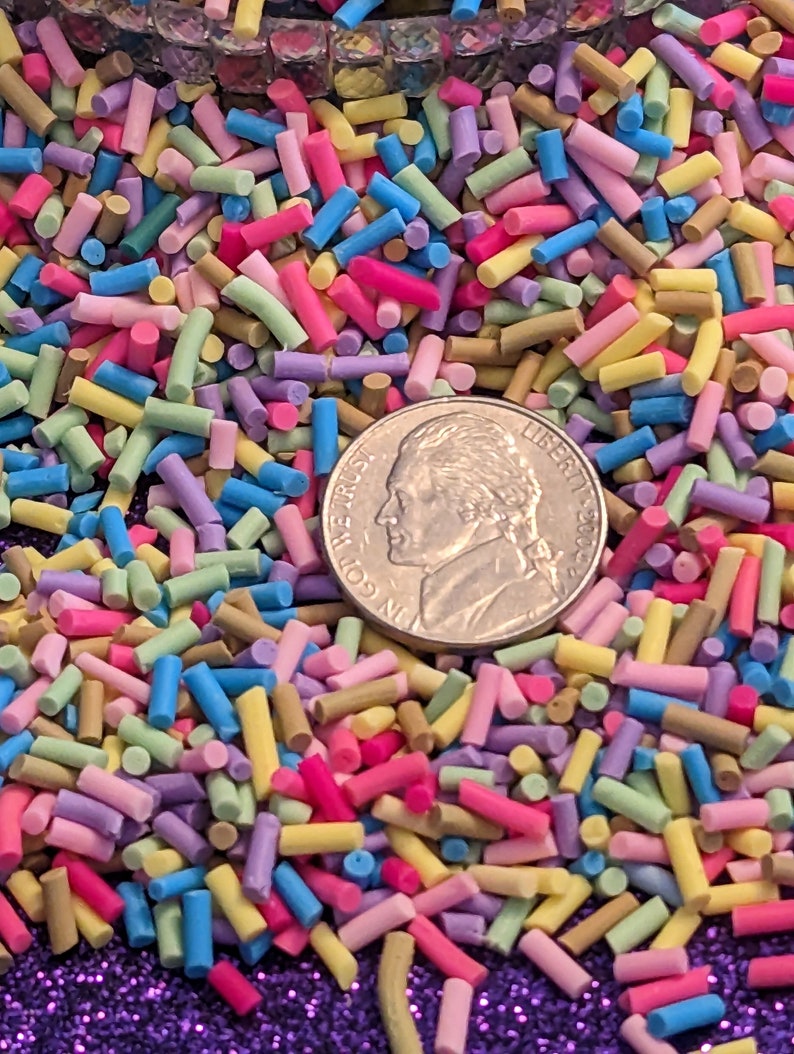 Fake Sprinkles - Light Rainbow Sprinkles - Use With Slime, Lip Gloss ...