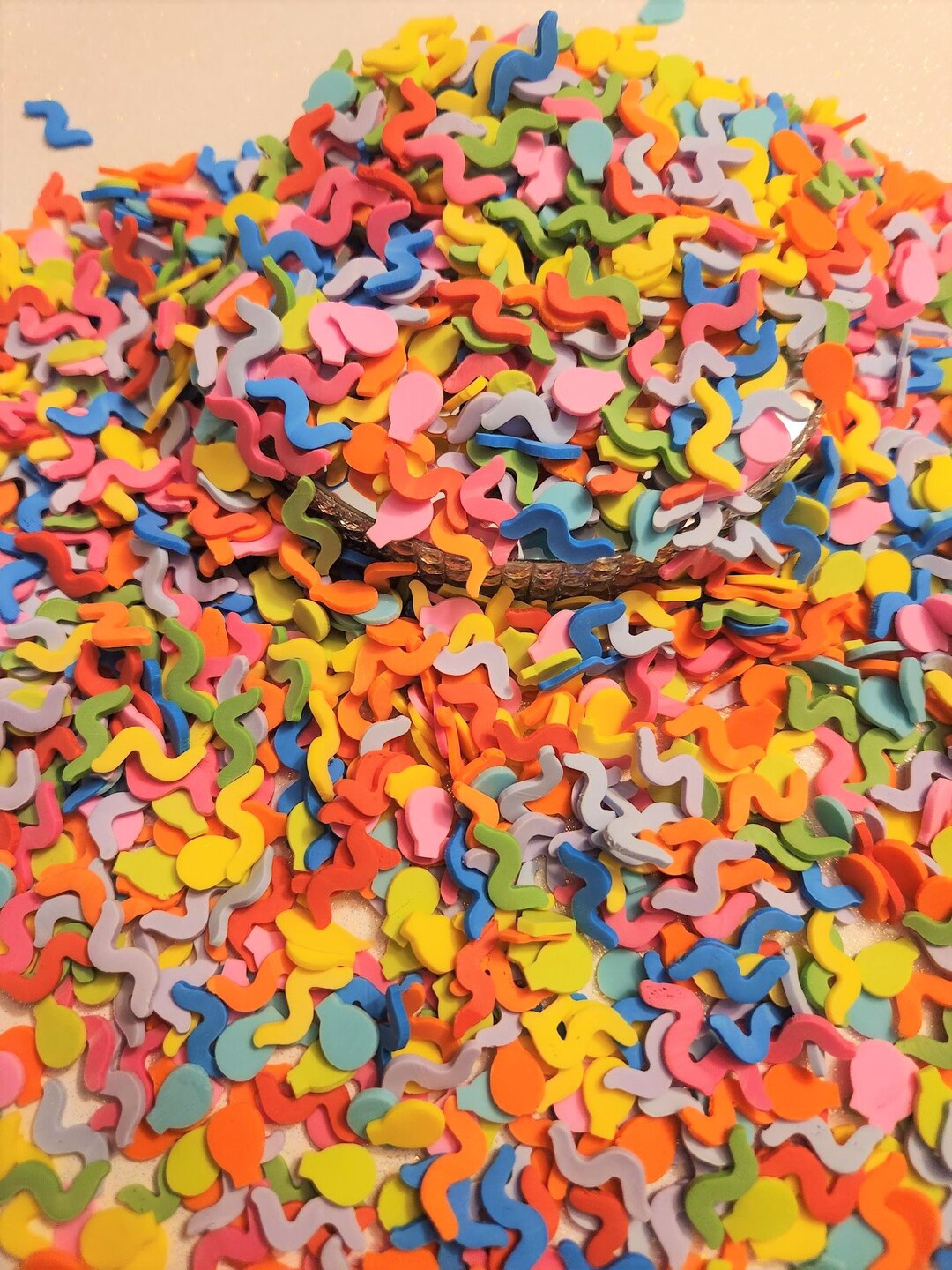 Fake Sprinkles - Birthday Confetti - Use With Slime, Lip Gloss, Nail ...