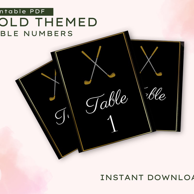 Golf Table Numbers - Etsy