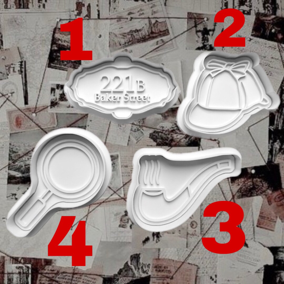 Sherlock Holmes, Cookie Cutter With Stamp, Cookie Cutter, Play-doh ...
