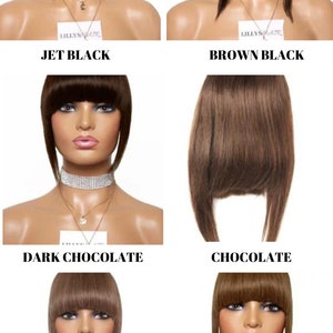 Hand Made Human Hair Fringe/bangs. Real Hair, Can Be Curled and ...